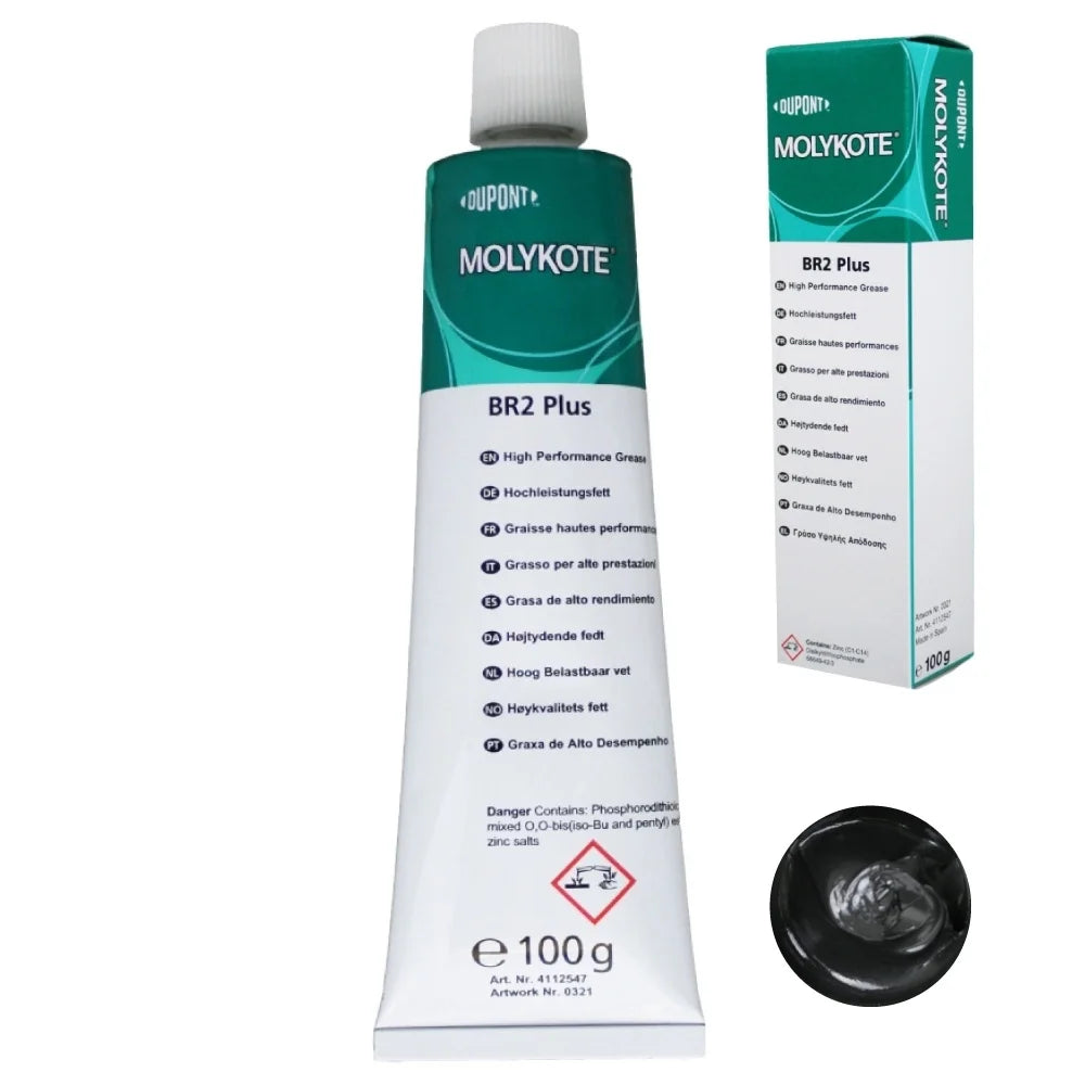 MOLYKOTE BR-2 PLUS NLGI-2 NEGRA GRASA DE ALTO RENDIMIENTO | 100 G | 92 ...